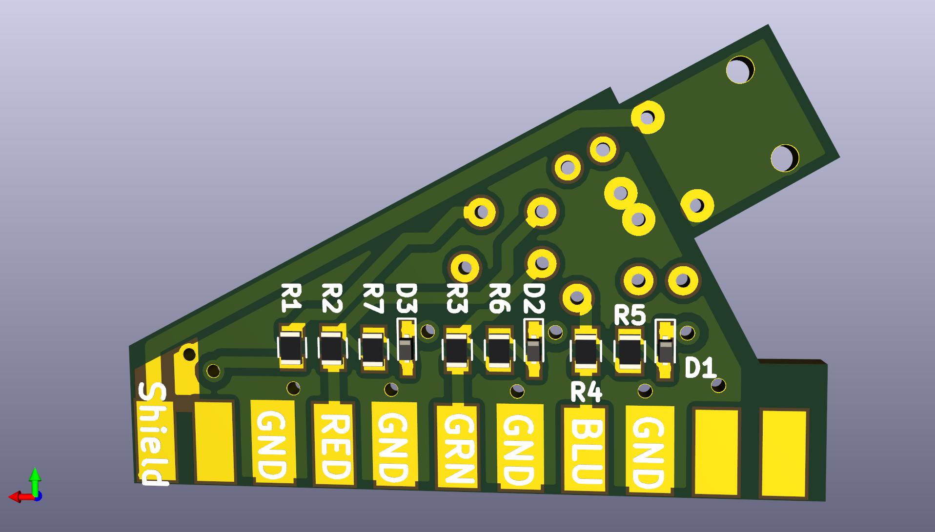 PCB pro RGB Scart kabel k ZXS128 – vym.cz